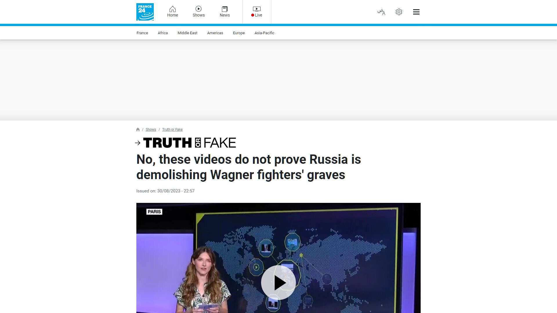 No, these videos do not prove Russia is demolishing Wagner fighters’ graves – Truth or Fake ...