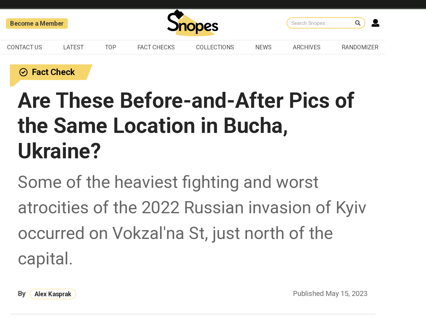 Are These Before-and-After Pics of the Same Location in Bucha, Ukraine ...