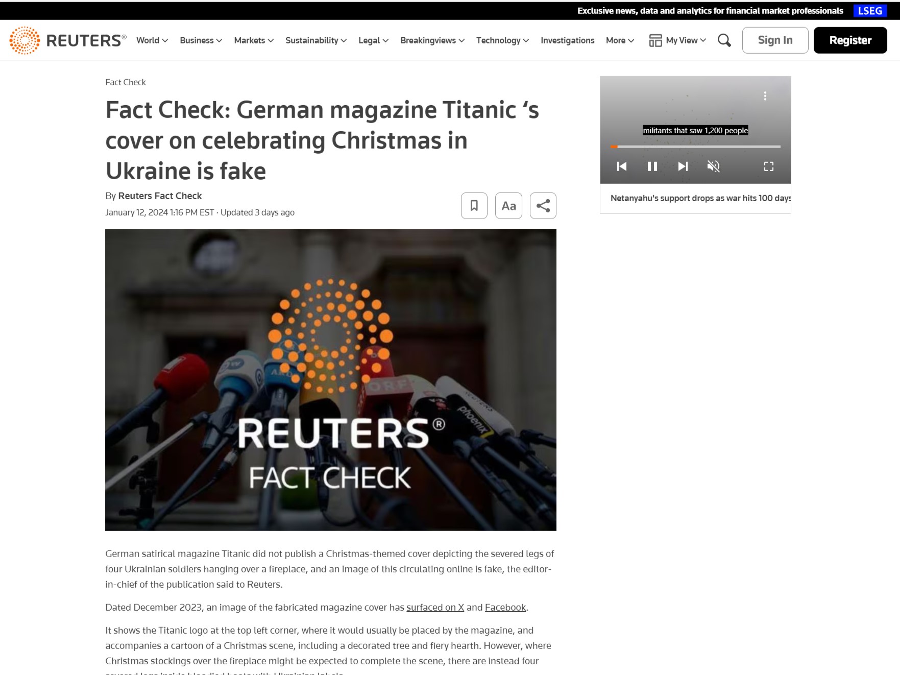Fact Check: German magazine Titanic ‘s cover on celebrating Christmas ...