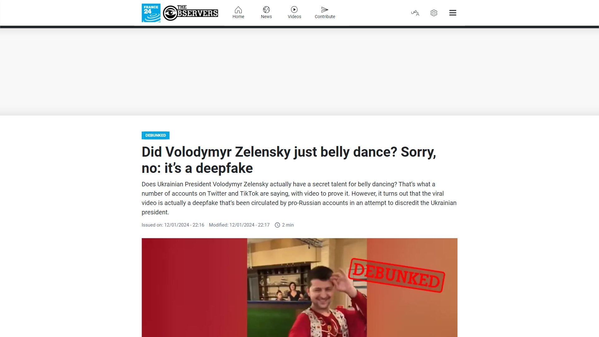 Did Volodymyr Zelensky just belly dance? Sorry, no: it’s a deepfake ...