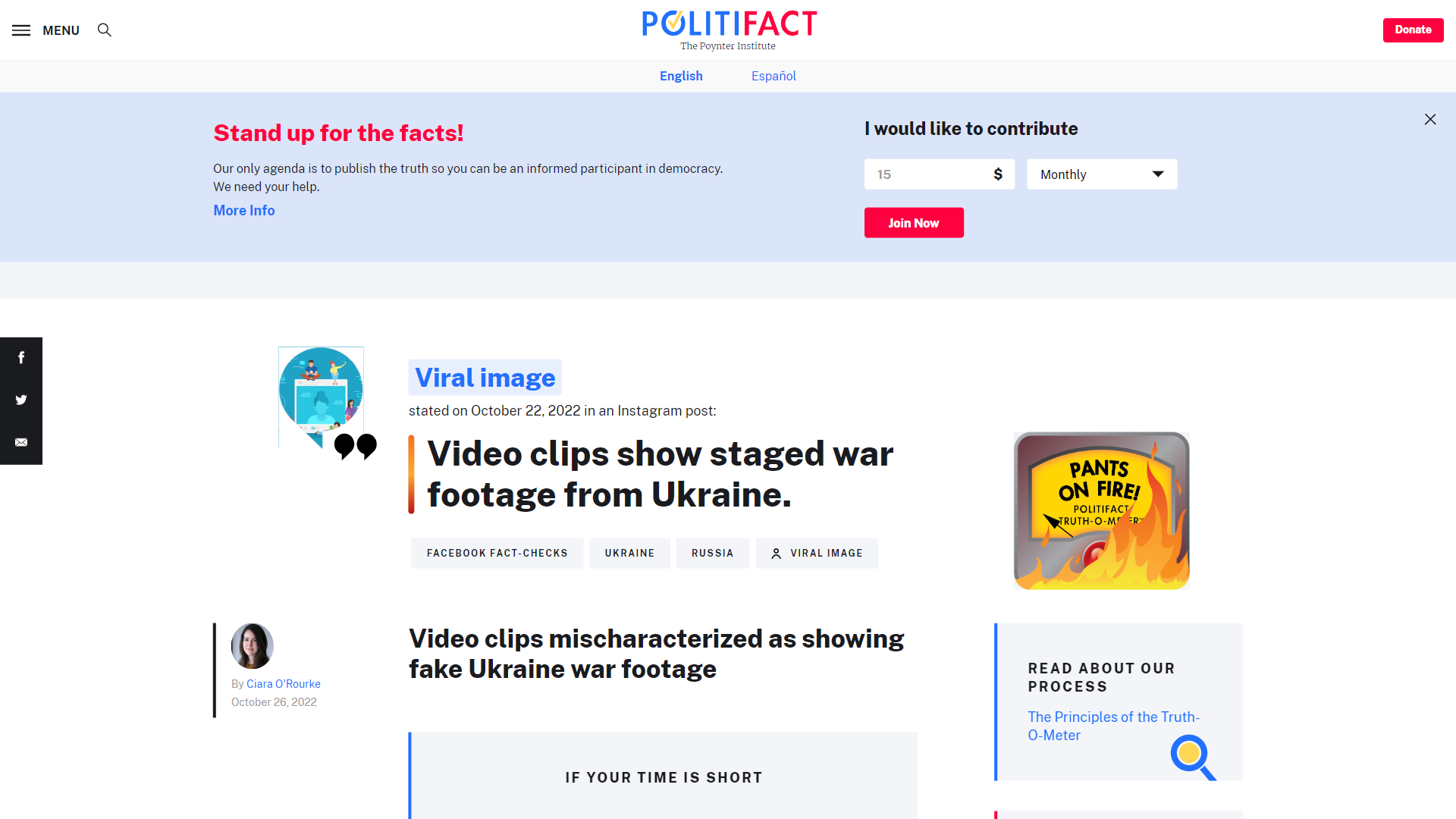 Video clips mischaracterized as showing fake Ukraine war footage ...