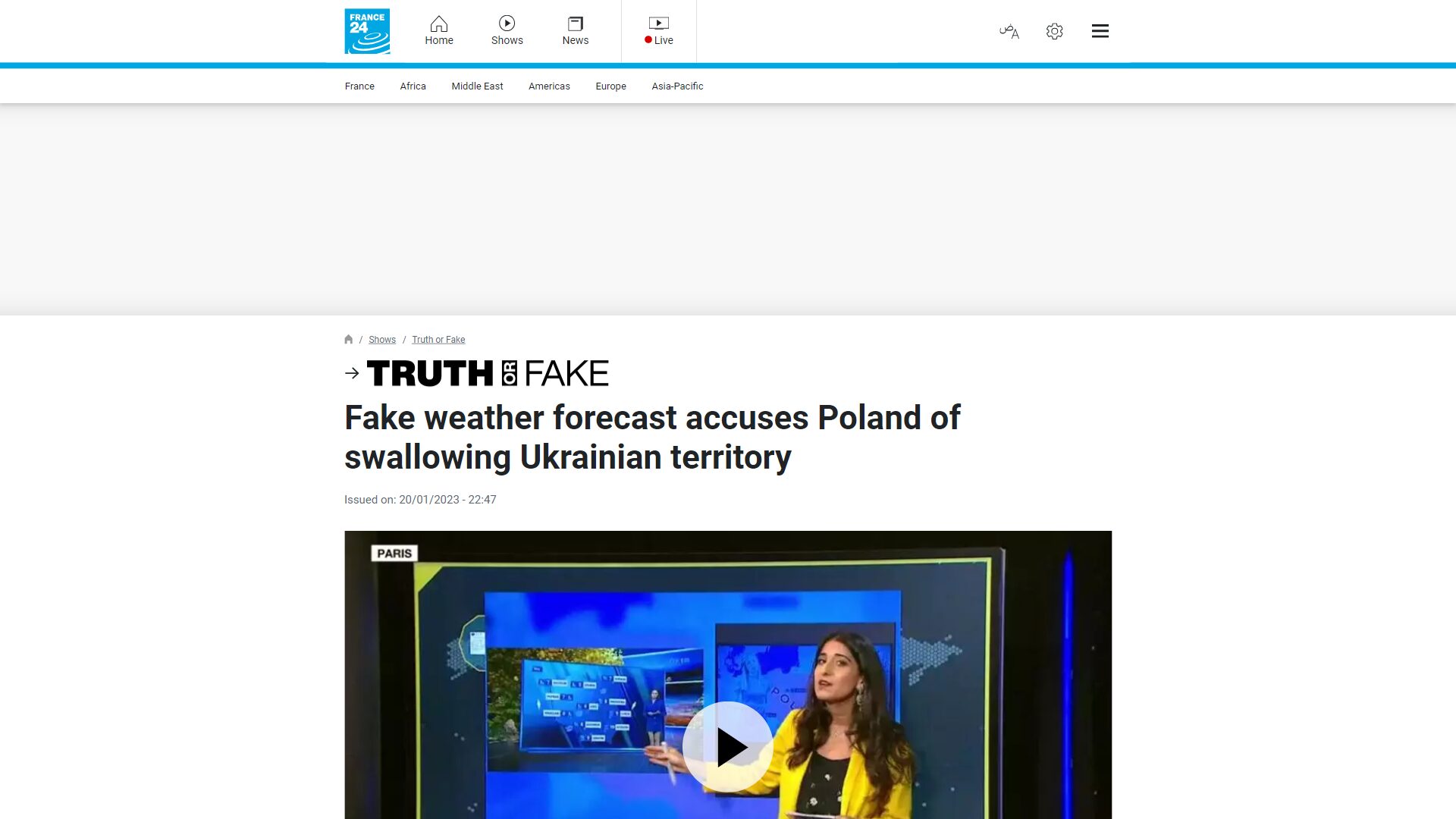 Fake weather forecast accuses Poland of swallowing Ukrainian territory ...