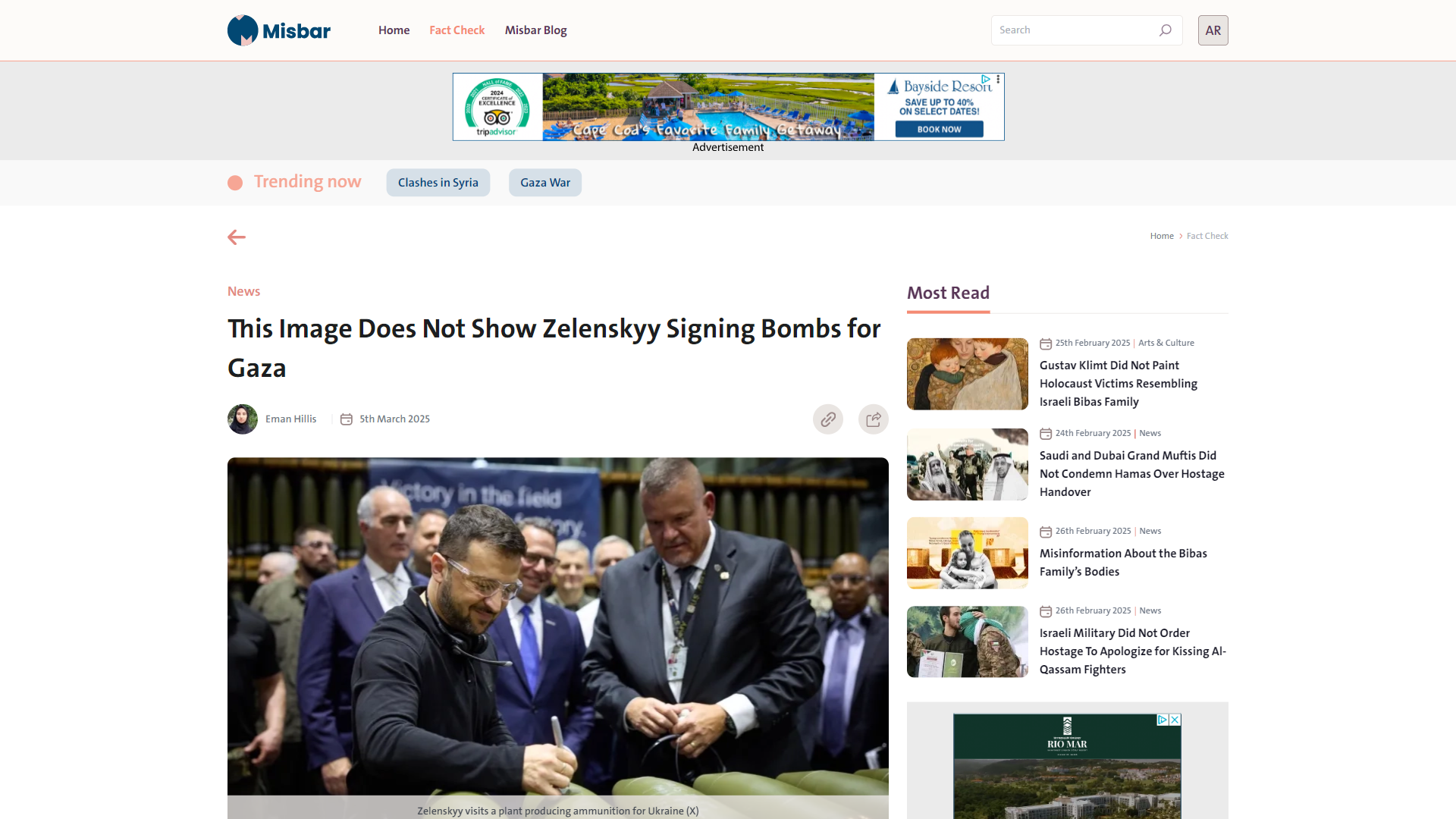 This Image Does Not Show Zelenskyy Signing Bombs for Gaza - Ukraine ...