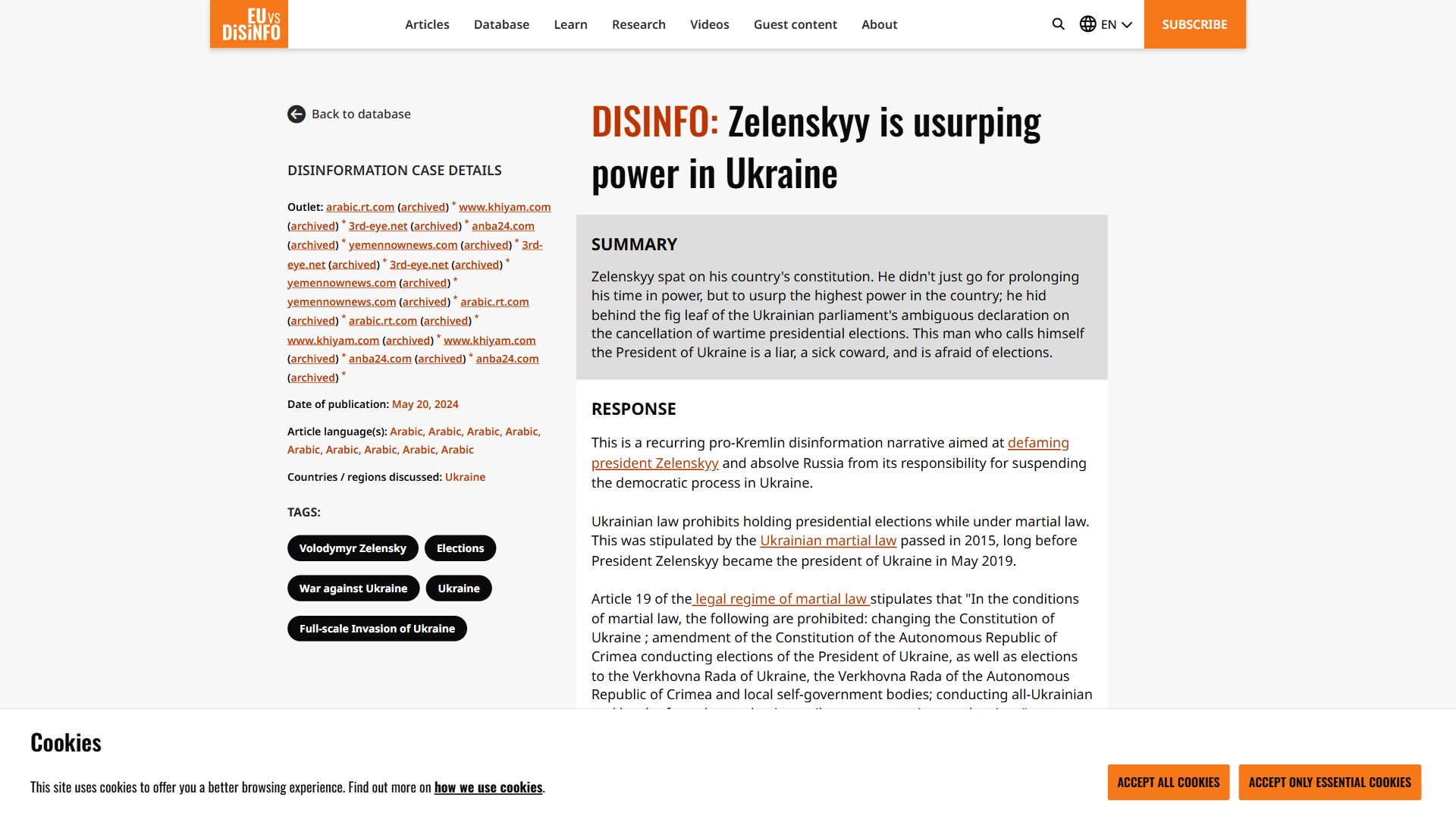 DISINFO: Zelenskyy is usurping power in Ukraine - Ukraine Fact Check