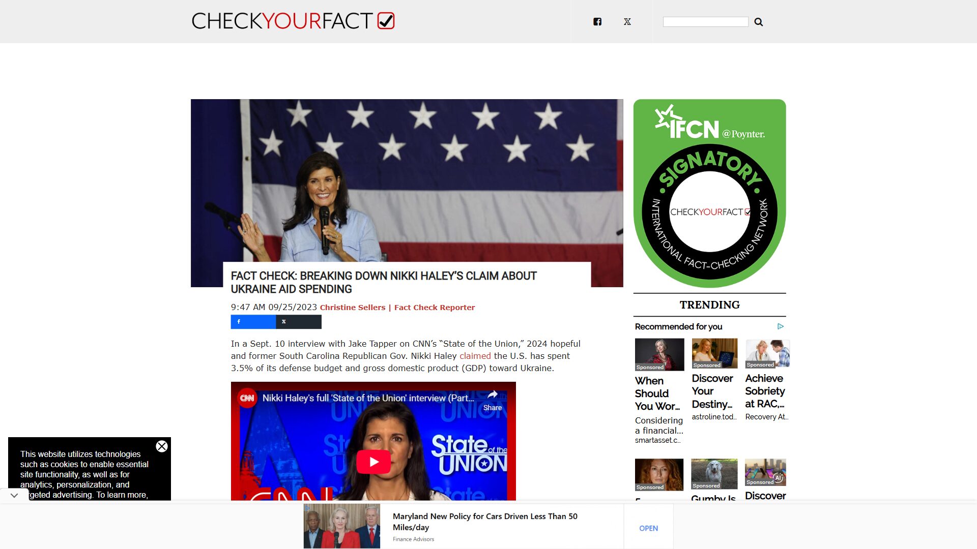 FACT CHECK: Breaking Down Nikki Haley’s Claim About Ukraine Aid ...