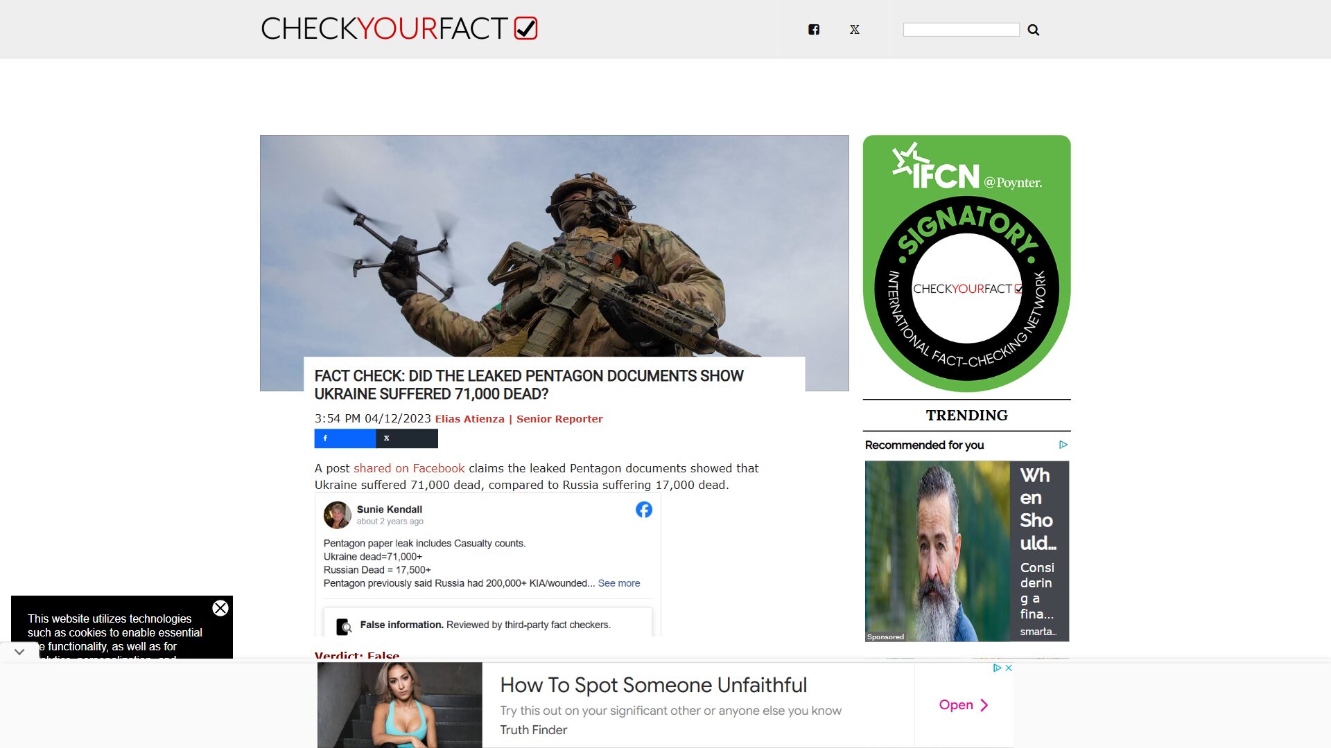 FACT CHECK: Did The Leaked Pentagon Documents Show Ukraine Suffered ...