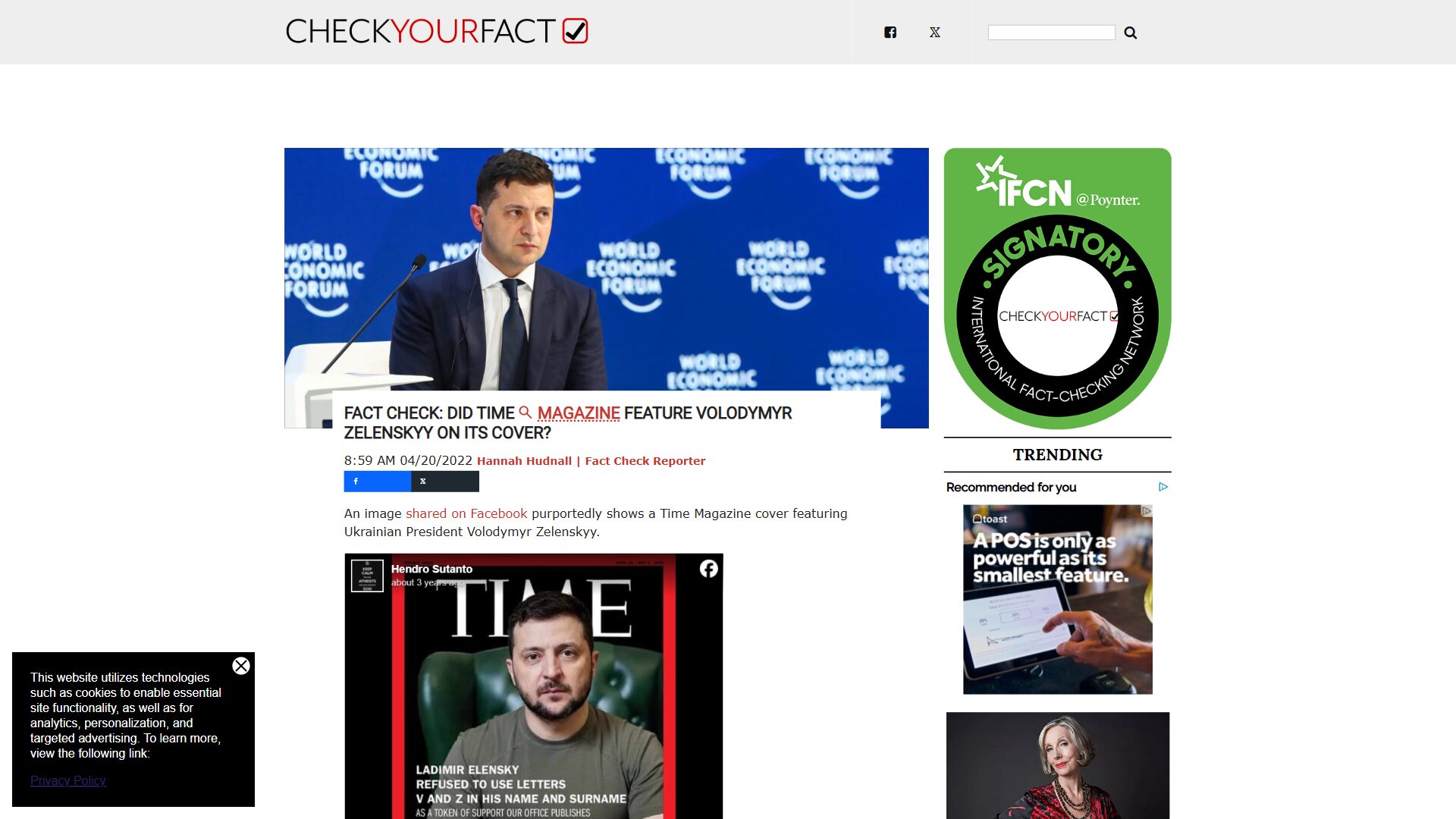 FACT CHECK: Did Time Magazine Feature Volodymyr Zelenskyy On Its Cover ...