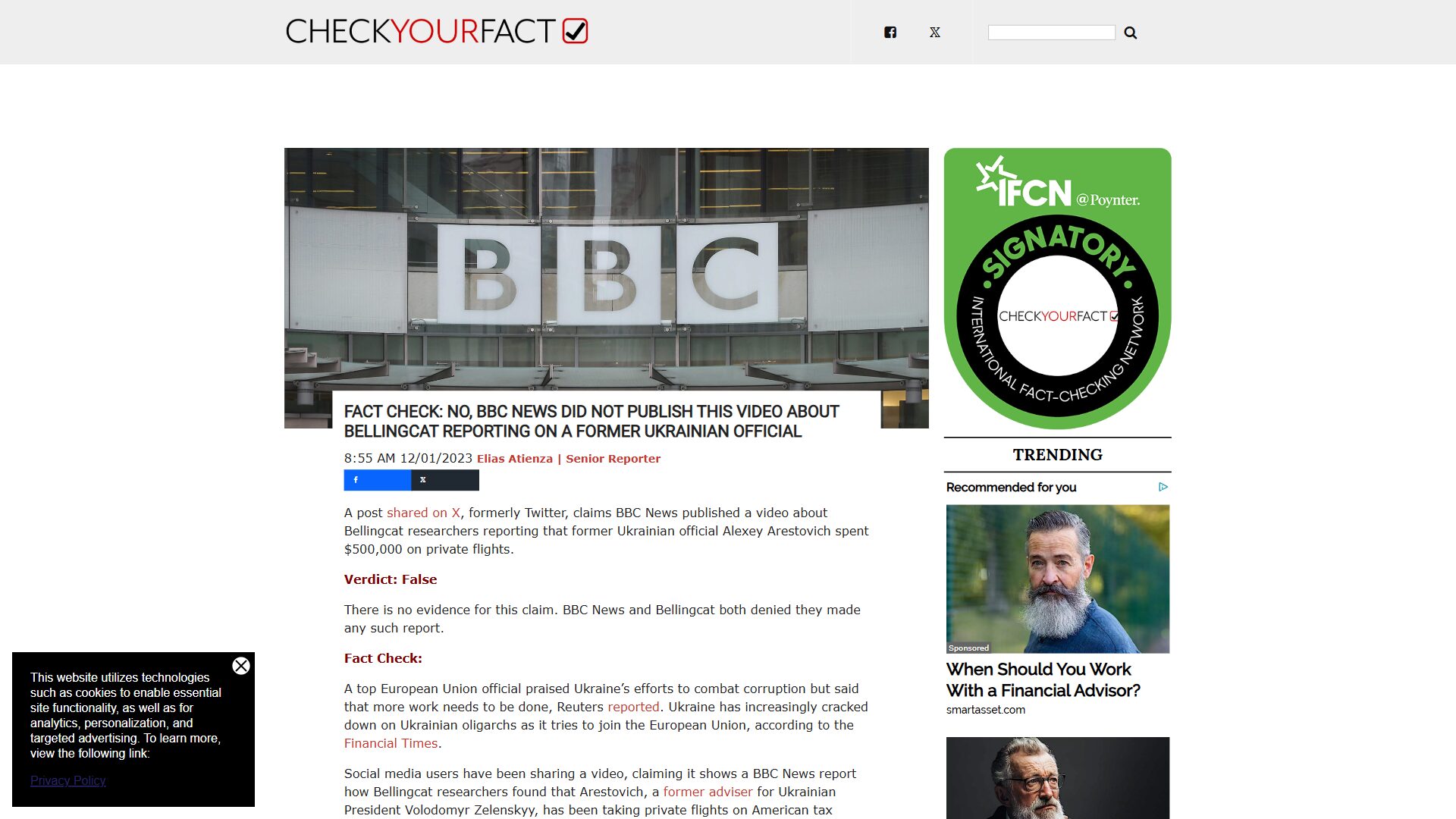 FACT CHECK: No, BBC News Did Not Publish This Video About Bellingcat ...