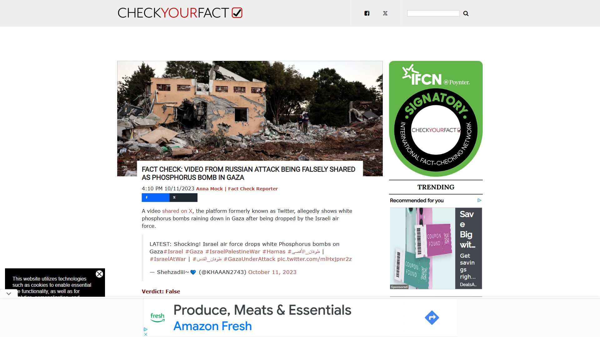 FACT CHECK: Video From Russian Attack Being Falsely Shared As ...