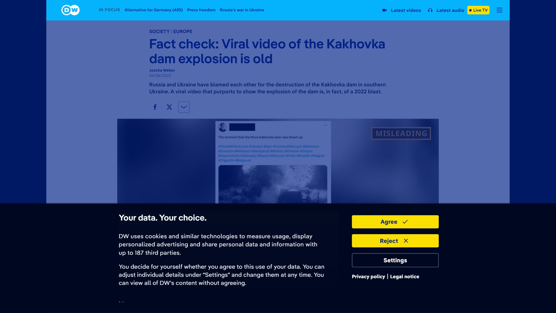 Fact check: Viral video of the Kakhovka dam explosion is old - Ukraine ...