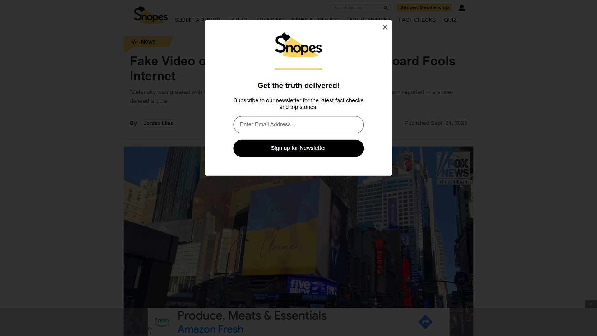 Fake Video of ‘Glory to Urine’ New York Billboard Fools Internet ...