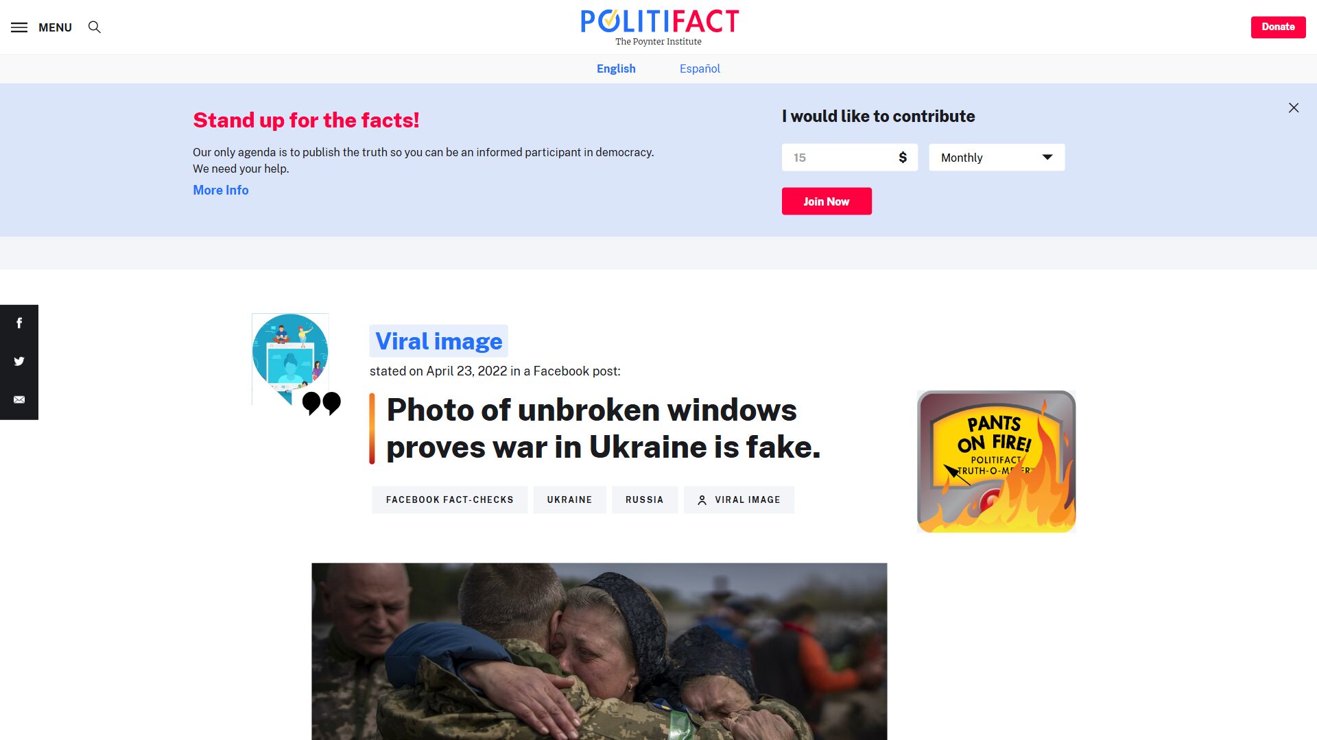 No, this photo of intact windows in Bucha doesn’t prove the war in ...