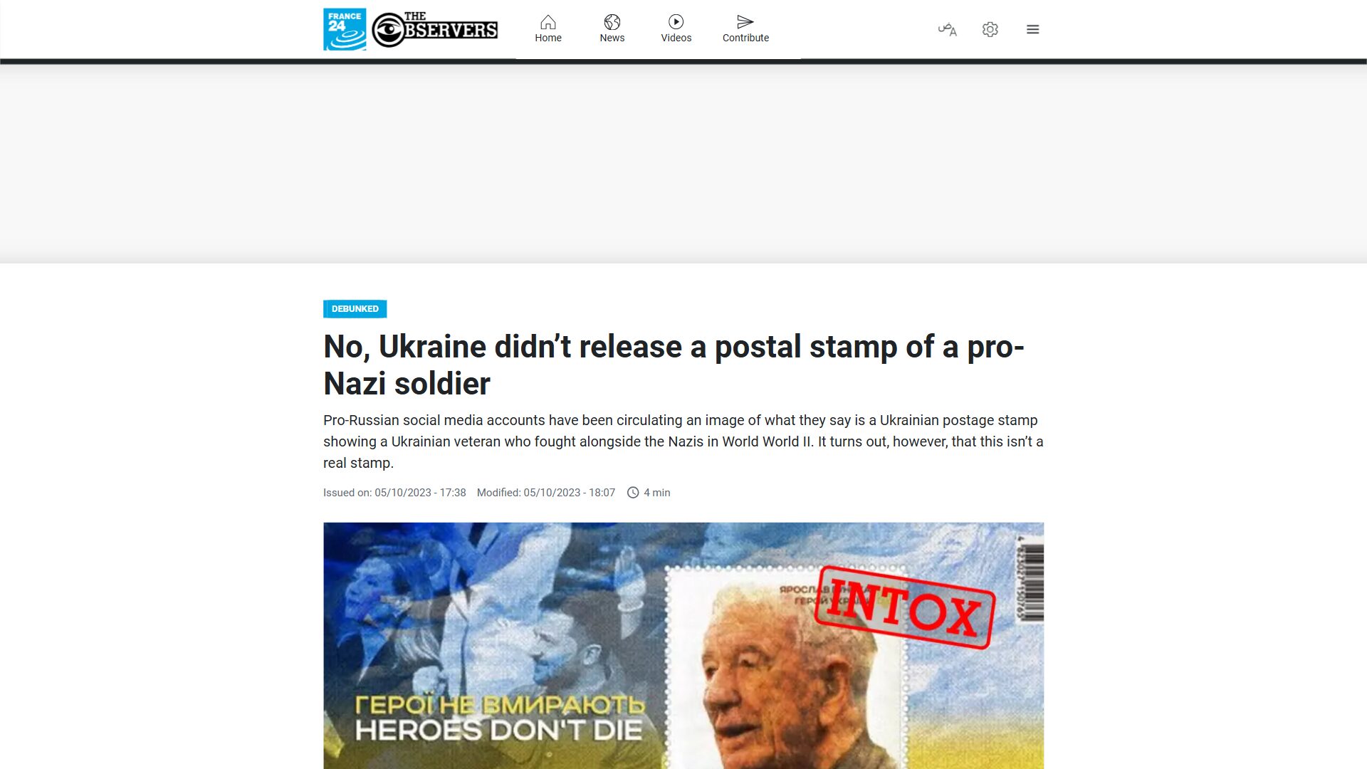 No, Ukraine didn’t release a postal stamp of a pro-Nazi soldier ...